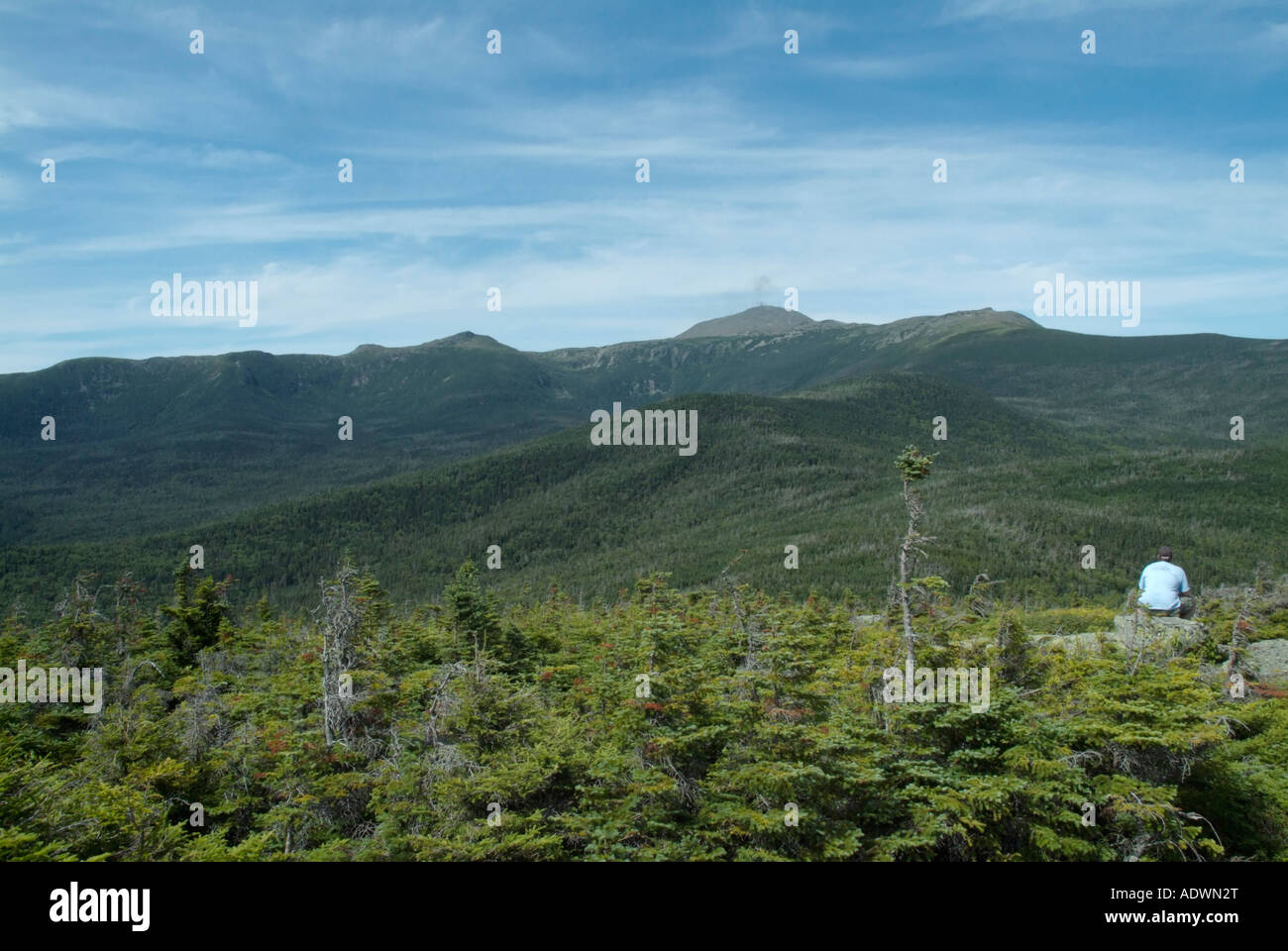 Mount Washington from Mount Isolation White Mountains New Hampshire USA ...