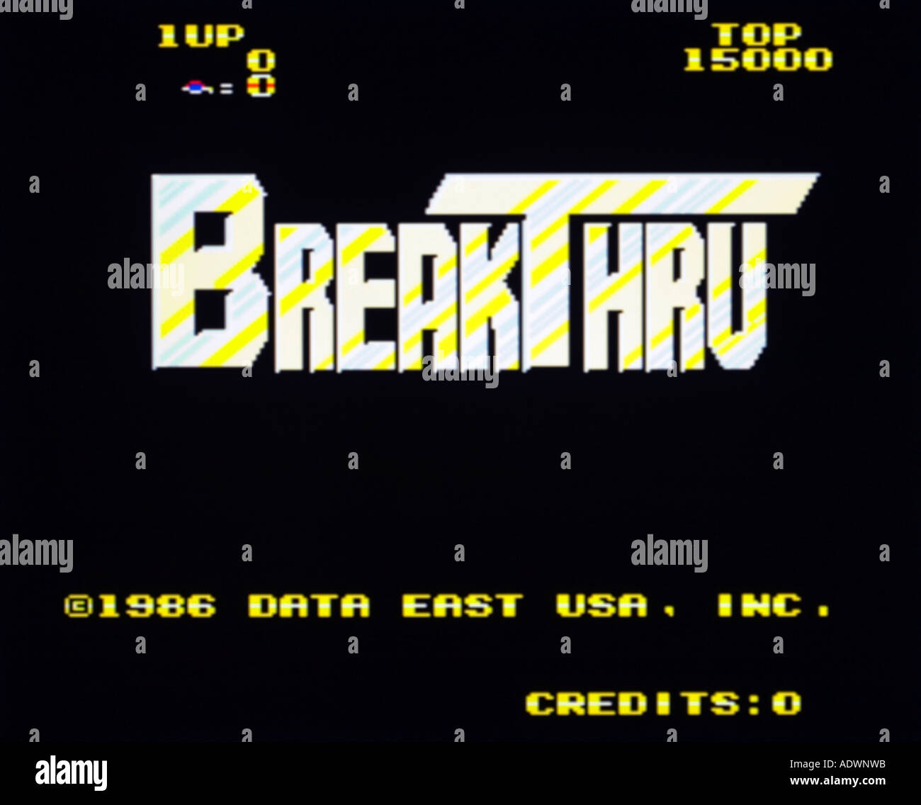 Breakthru Data East 1986 vintage arcade videogame screenshot ...