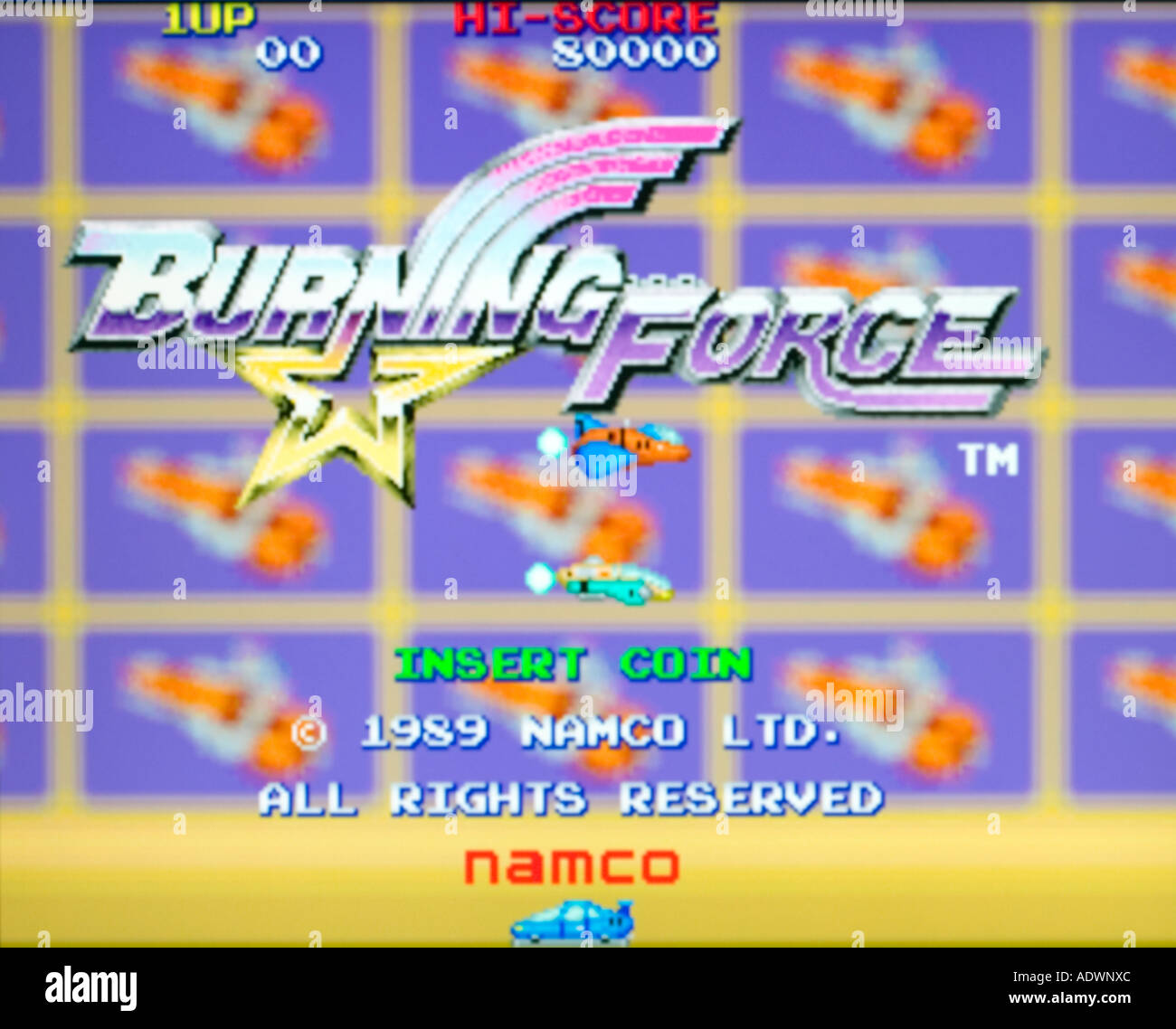 Burning Force Namco 1989 vintage arcade videogame screenshot ...