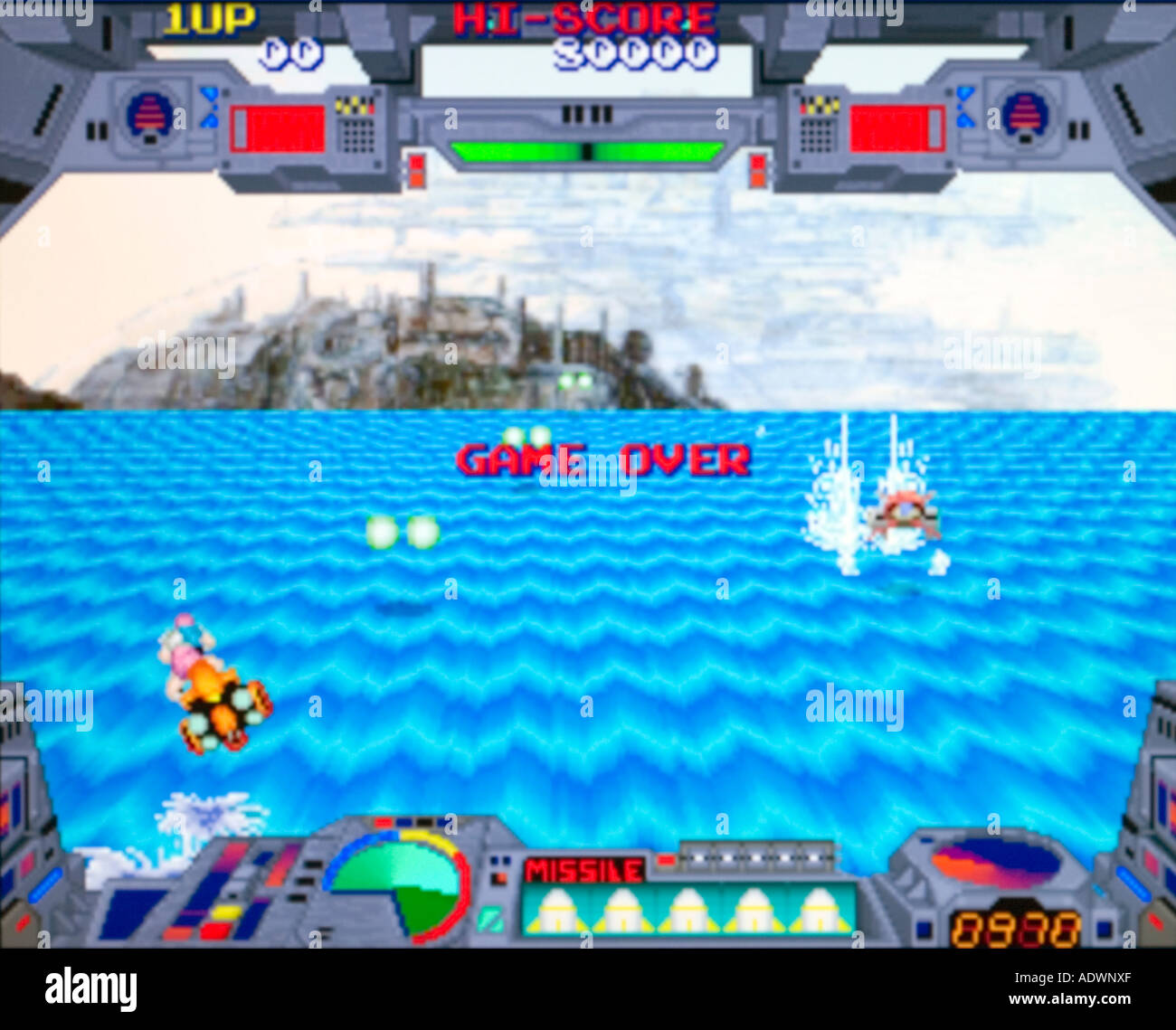 Burning Force Namco 1989 vintage arcade videogame screenshot ...