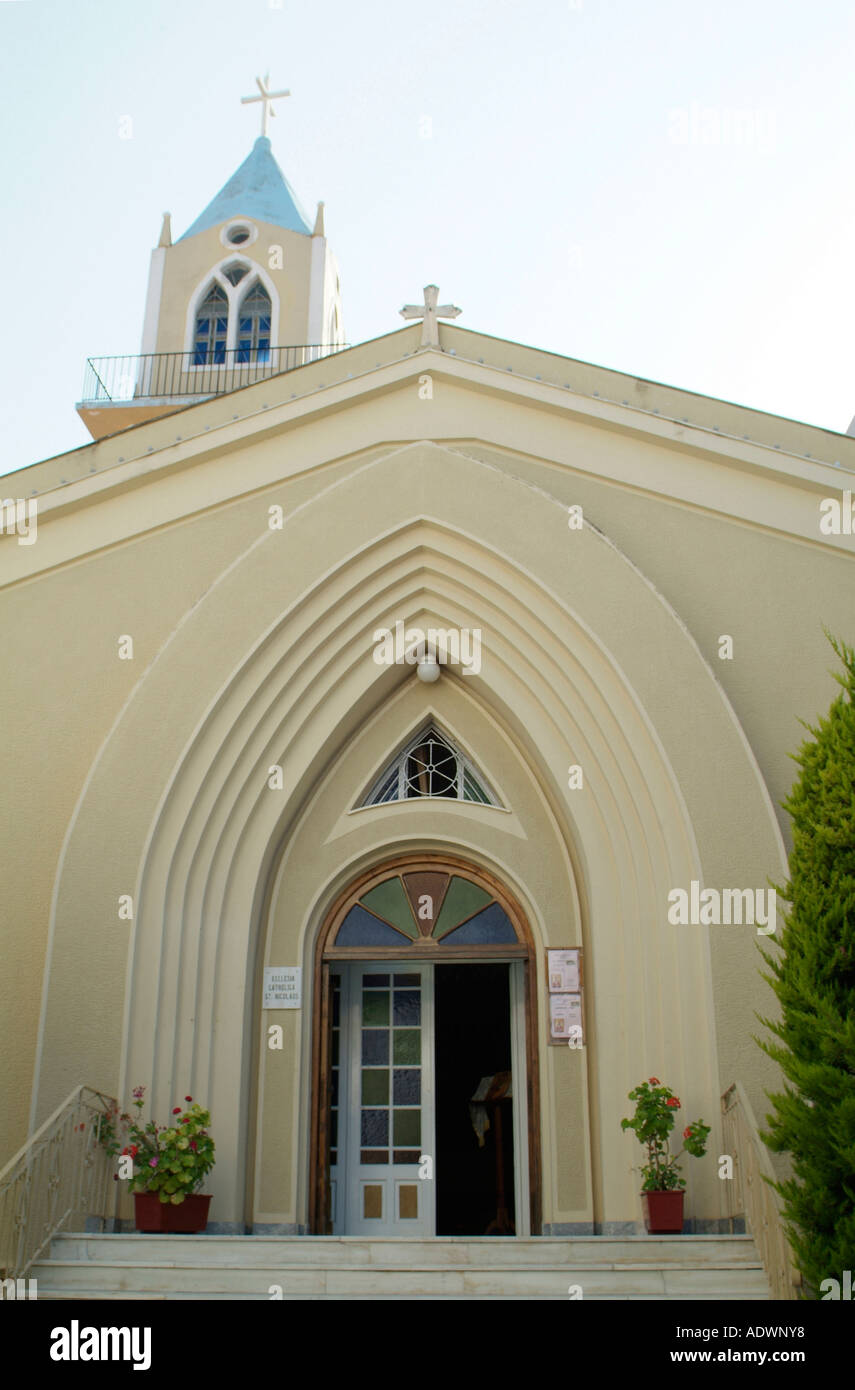 Catholic church St Nicholas in Argostoli in Kefalonia in Greece Stock ...