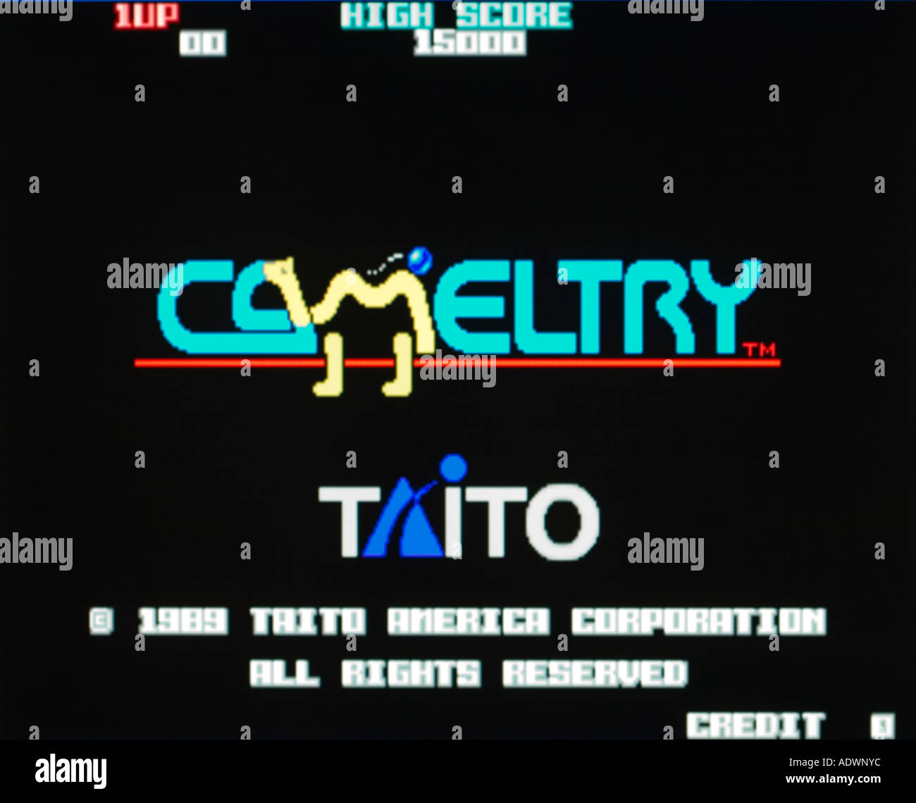 Cameltry Taito 1989 vintage arcade videogame screenshot - EDITORIAL USE ...