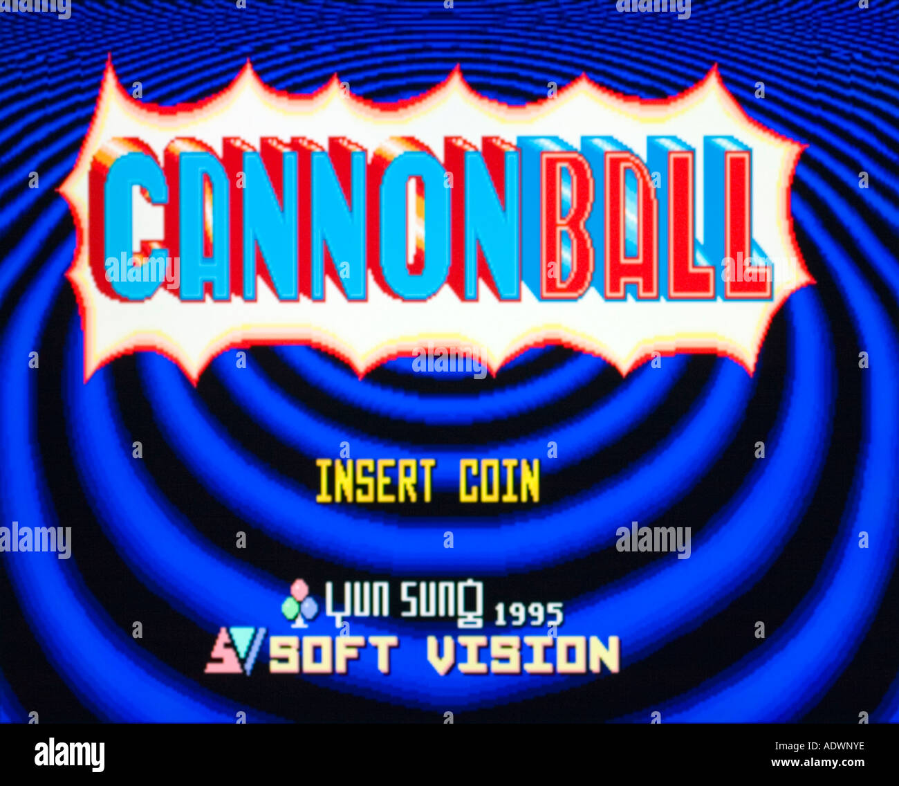 Cannon ball Yun Sun 1995 vintage arcade videogame screenshot ...
