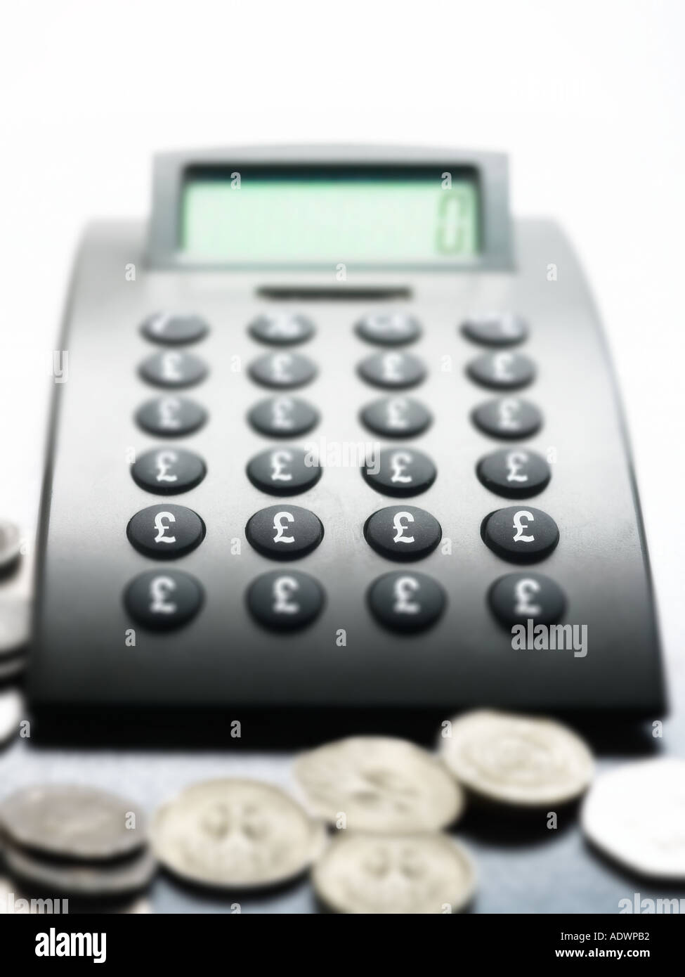 calculator with pound symbol on all the keys Stock Photo - Alamy