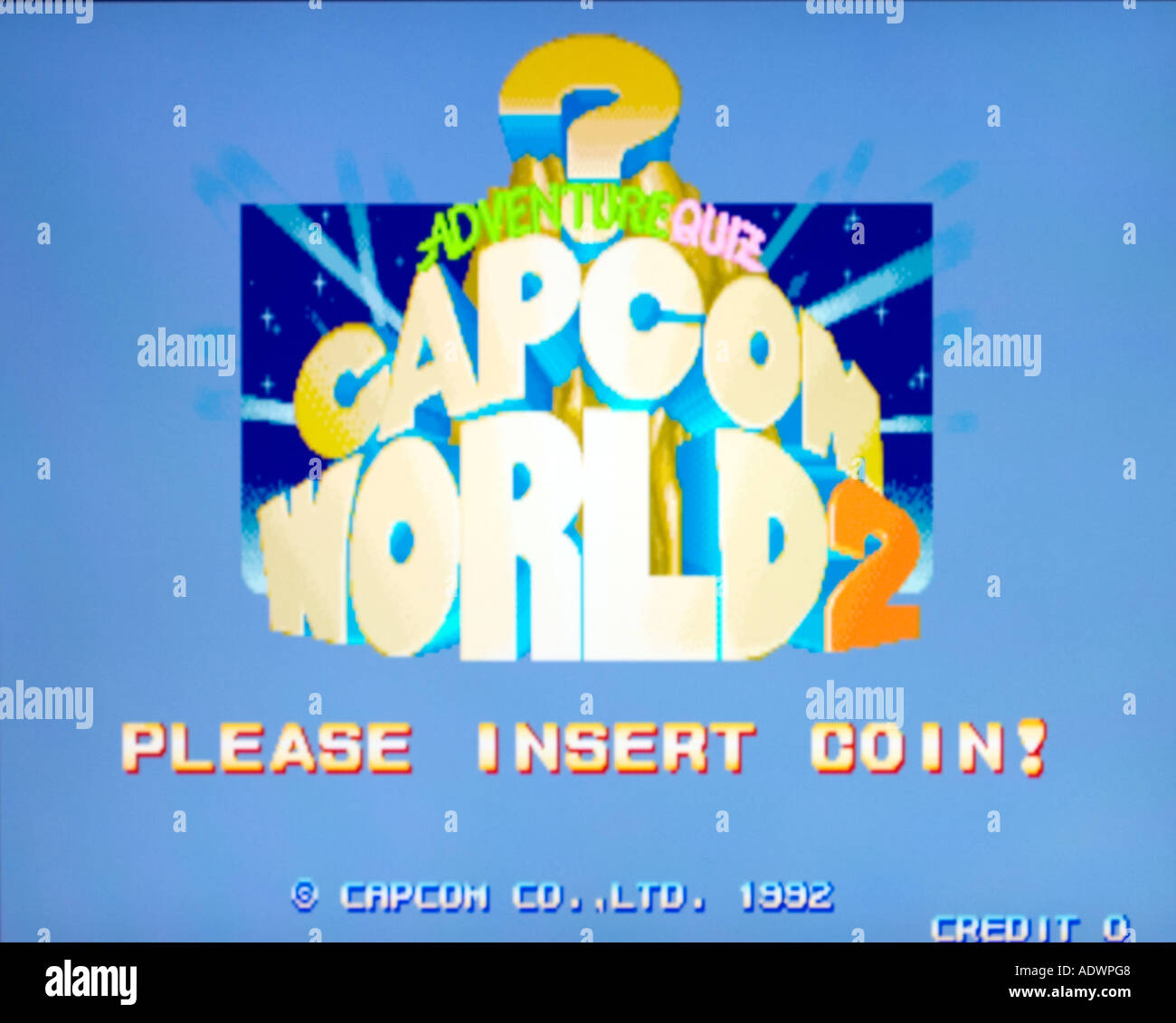 Capcom World 2 Capcom 1992 vintage arcade videogame screenshot - EDITORIAL USE ONLY Stock Photo ...