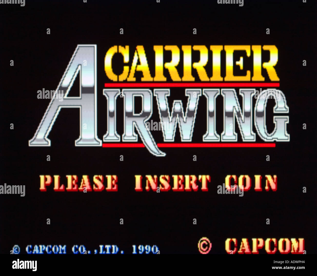Carrier Airwing Capcom 1990 vintage arcade videogame screenshot ...