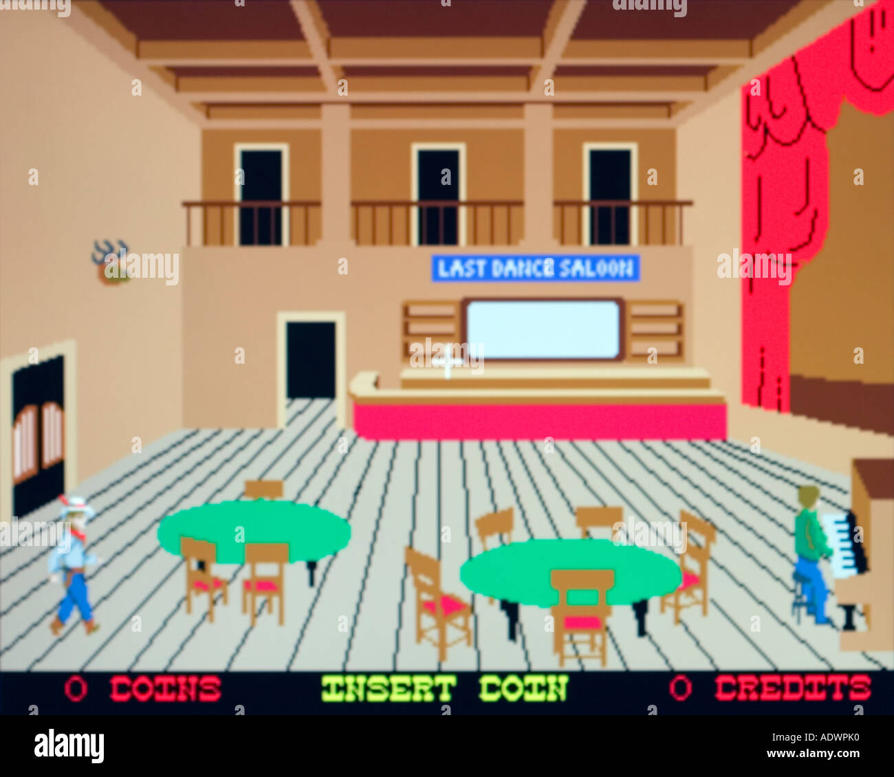 Cheyenne Exidy Inc 1984 vintage arcade videogame screenshot - EDITORIAL ...