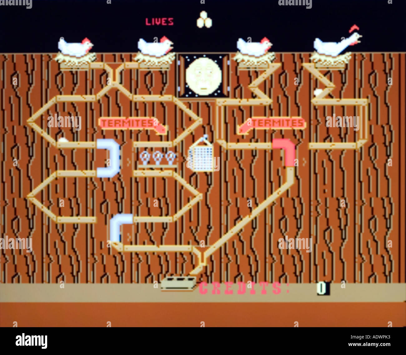 Chicken Shift Bally Sente 1984 vintage arcade videogame screenshot ...