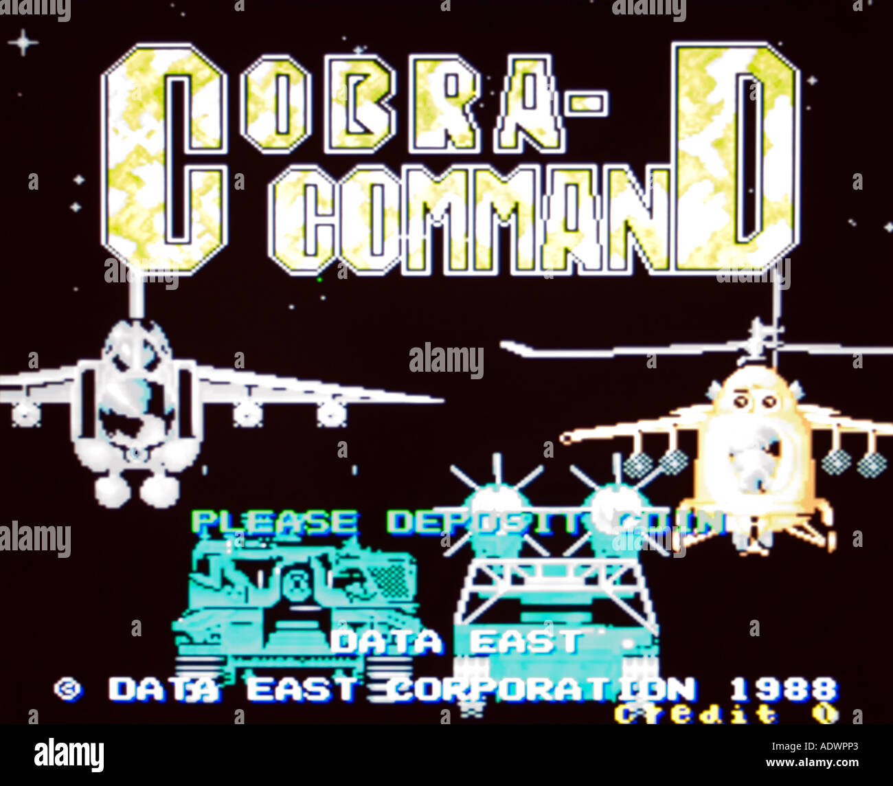 Cobra Command Data East Corp 1988 vintage arcade videogame screenshot ...