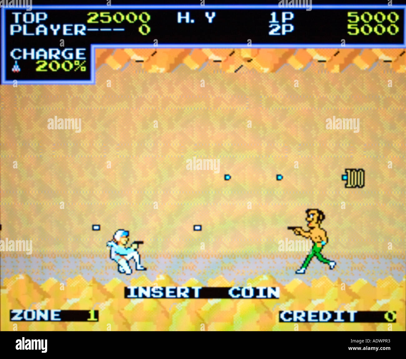 Cop 01 Nichibutsu Nihon Bussan 1985 vintage arcade videogame screenshot - EDITORIAL USE ONLY ...