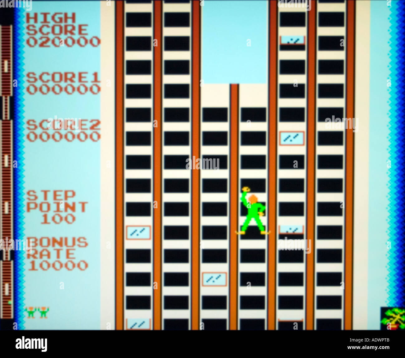 Crazy Climber Nihon Bussan Co Ltd 1980 vintage arcade videogame ...