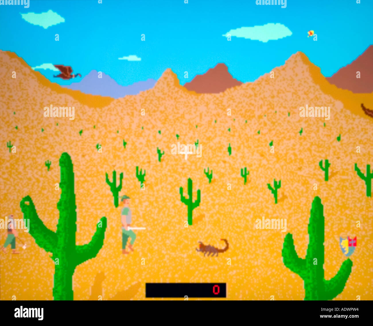 Crossbow Exidy 1983 vintage arcade videogame screenshot - EDITORIAL USE ...