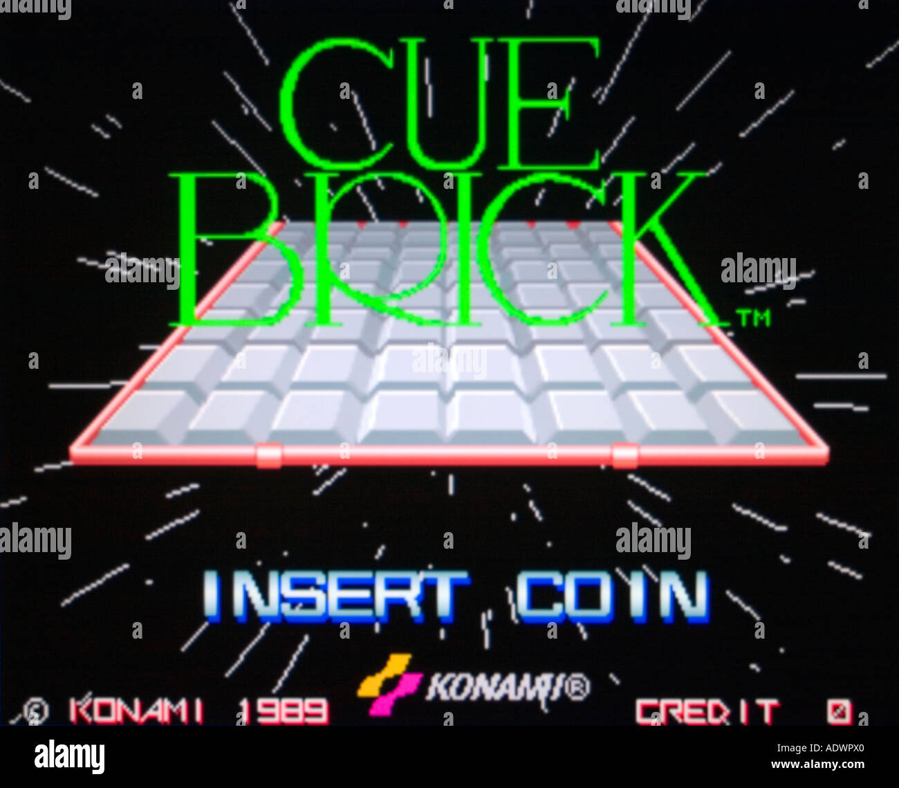 Cue Brick Konami 1989 vintage arcade videogame screenshot - EDITORIAL USE ONLY Stock Photo - Alamy