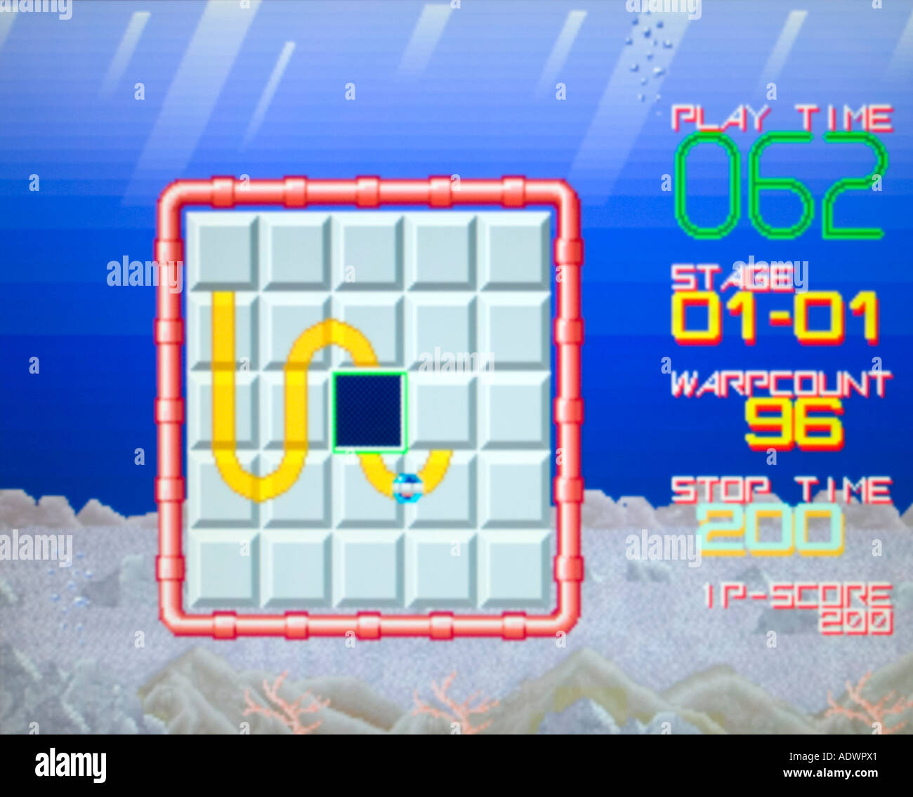 Cue Brick Konami 1989 vintage arcade videogame screenshot - EDITORIAL ...