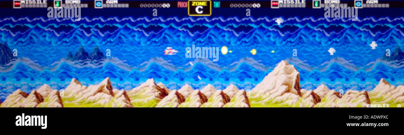 Darius Taito Corp Japan 1986 vintage arcade videogame screenshot ...