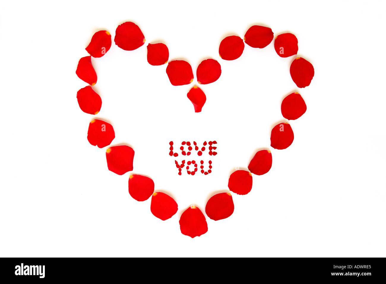 Heart word love written inside Cut Out Stock Images & Pictures - Alamy