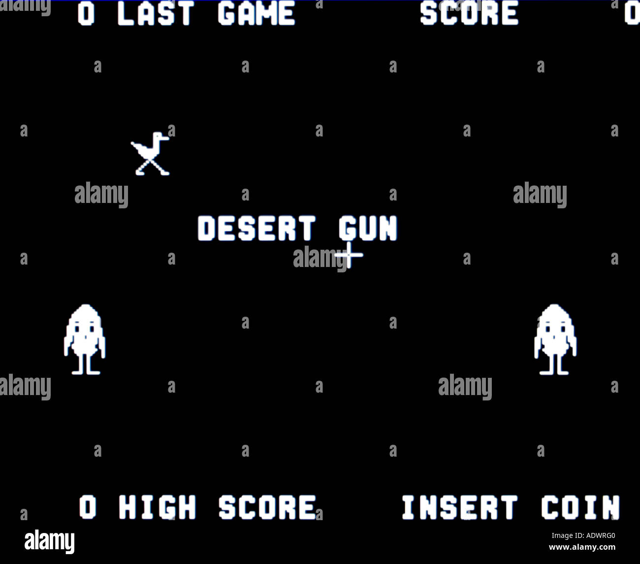 Desert Gun Midway 1977 vintage arcade videogame screenshot - EDITORIAL ...