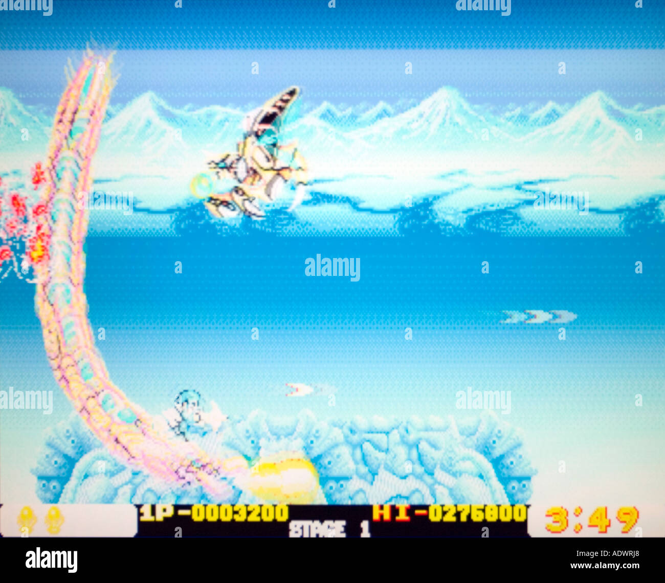 Dragon Breed Irem 1989 vintage arcade videogame screenshot - EDITORIAL USE ONLY Stock Photo - Alamy
