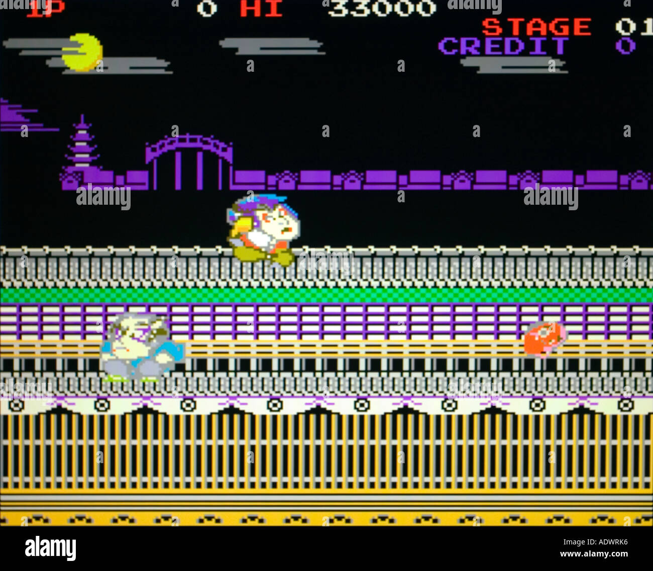 Mr Goemon Konami 1986 vintage arcade videogame screenshot - EDITORIAL USE ONLY Stock Photo - Alamy