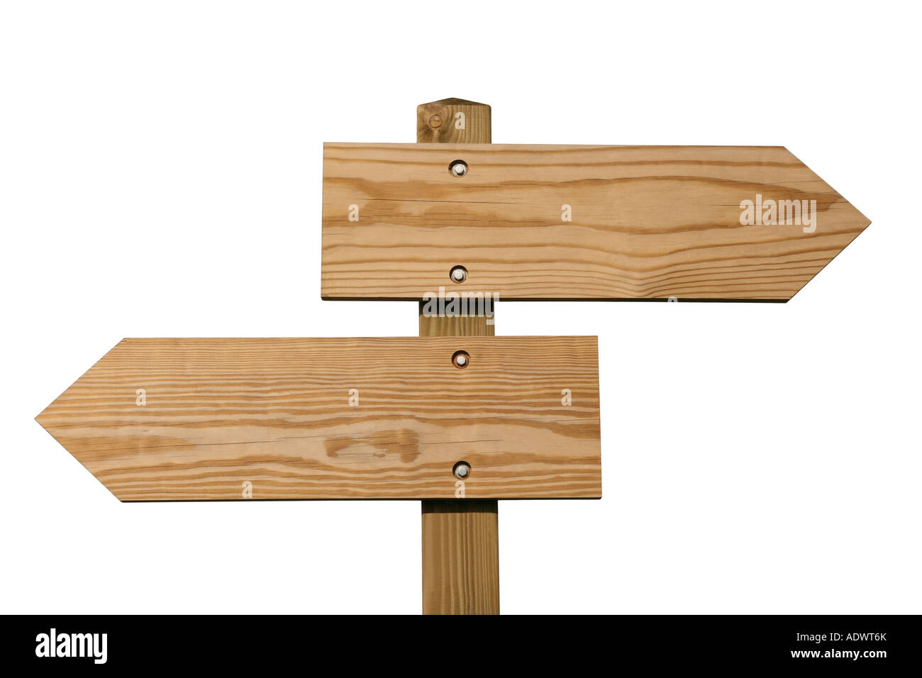 Cartoon wooden direction arrow hi-res stock photography and images - Alamy