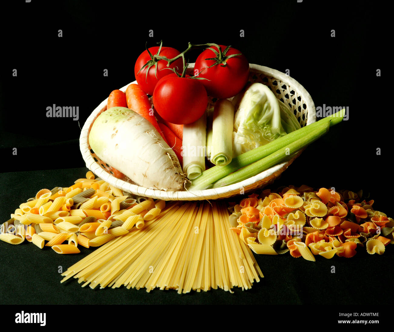 still life of ingredients for cooking a soup Stock Photo - Alamy