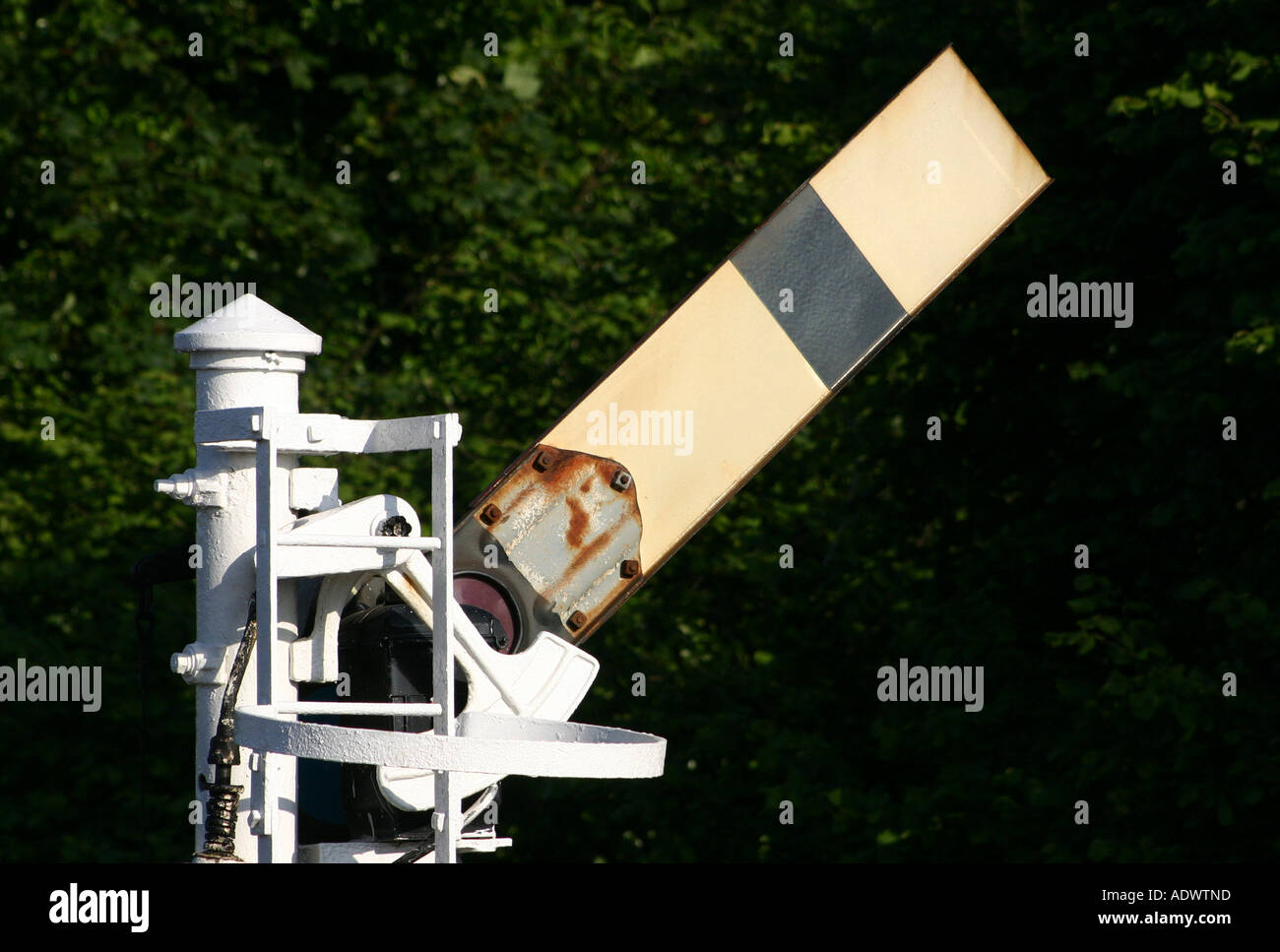 Semaphore railway signal Stock Photo - Alamy