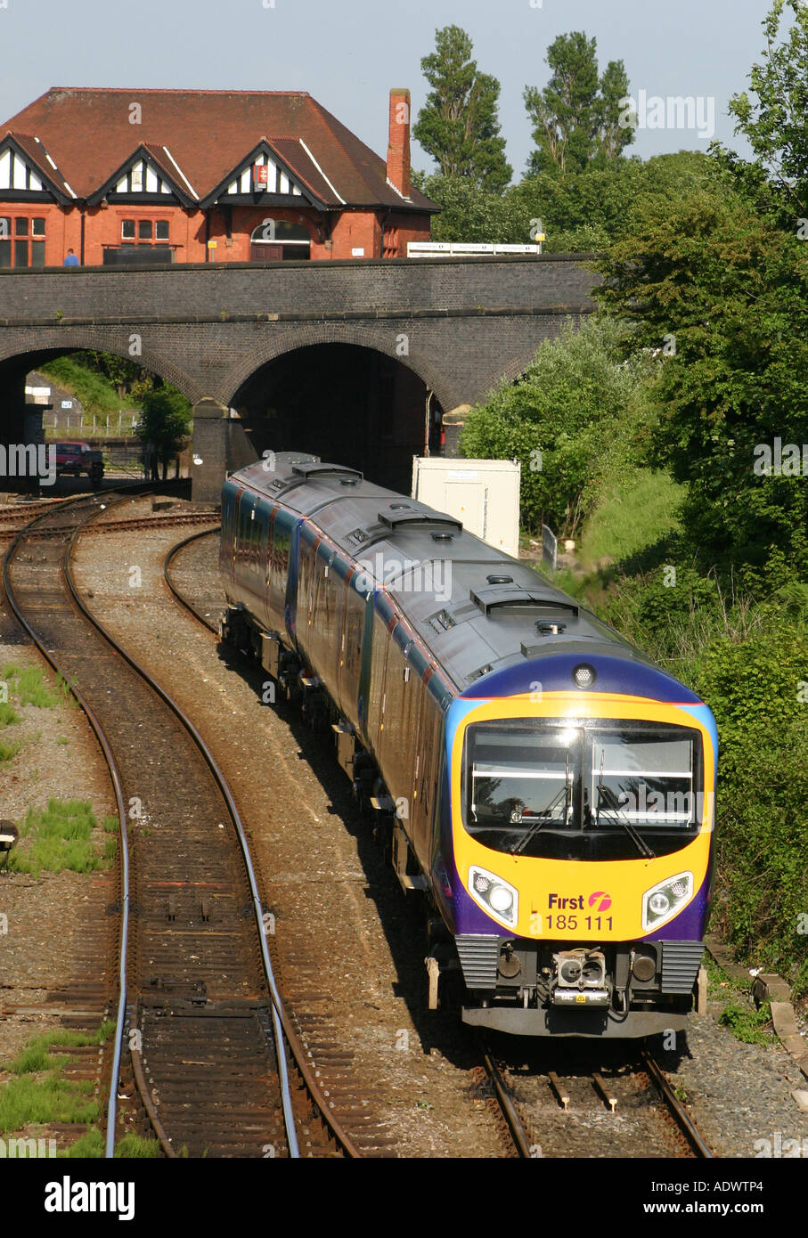 Siemen's Desiro Class 185 diesel multiple unit at Poulton le Fylde ...