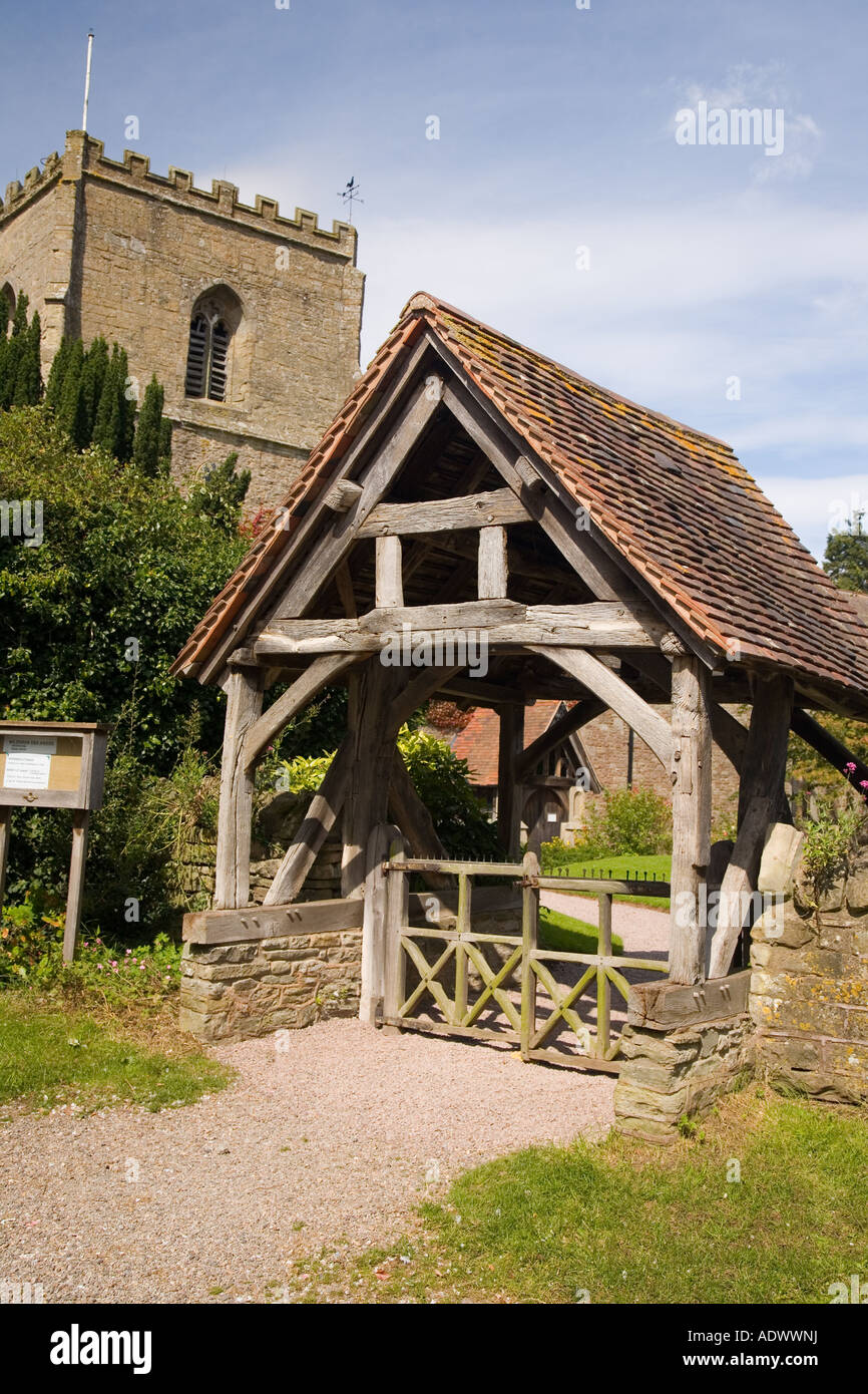 Lychgate and the Church of St James the Great Cradley Herefordshire ...