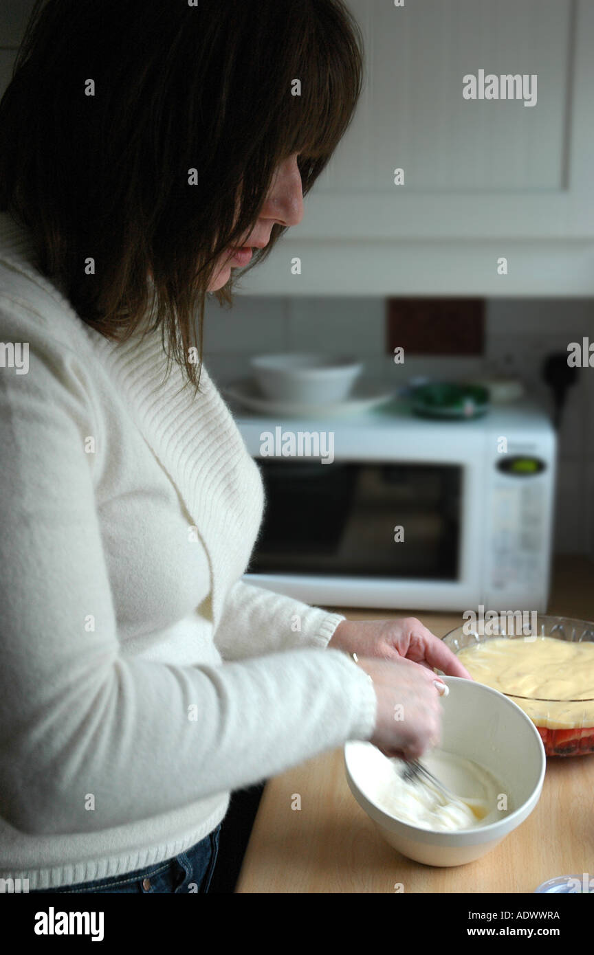 Woman whip cream hi-res stock photography and images - Alamy
