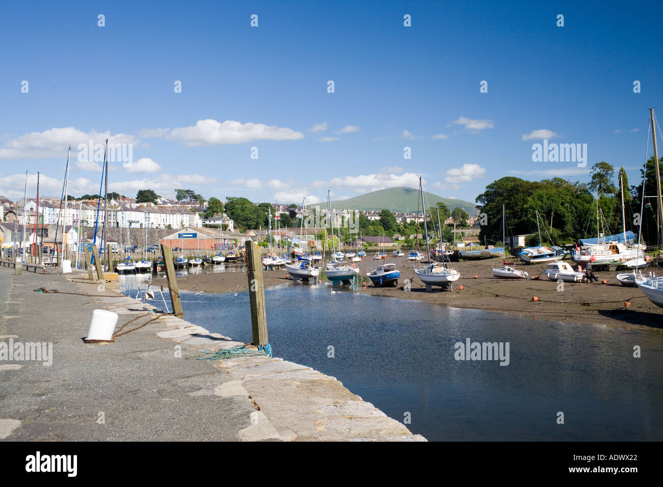 River Seiont in Caernarfon North Wales Stock Photo - Alamy
