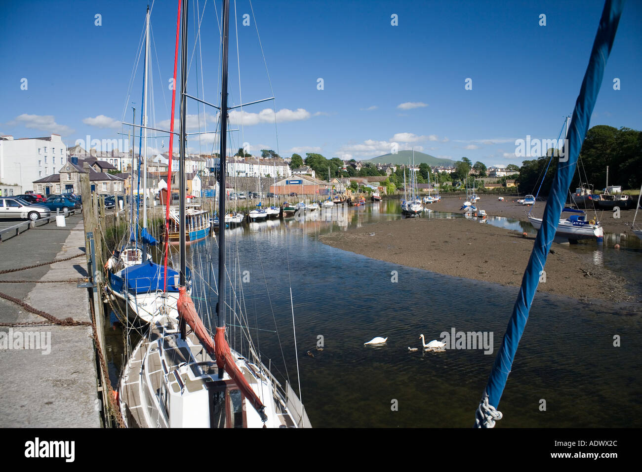 River Seiont in Caernarfon North Wales Stock Photo - Alamy