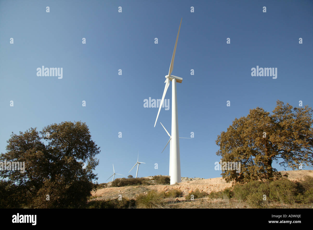 Wind energy created by generators Stock Photo - Alamy