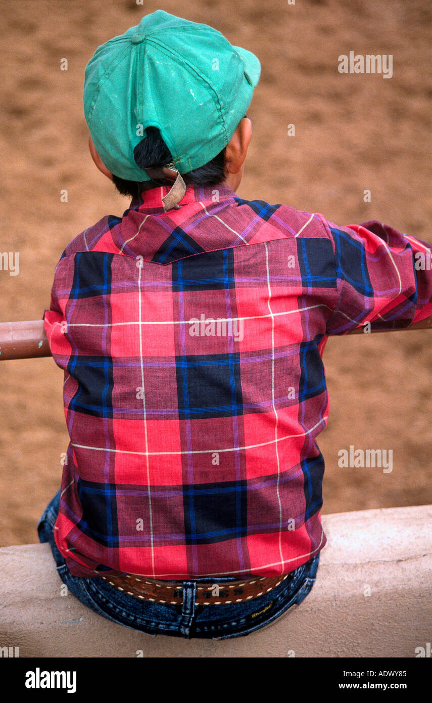 Boy at the rodeo Usa Stock Photo - Alamy