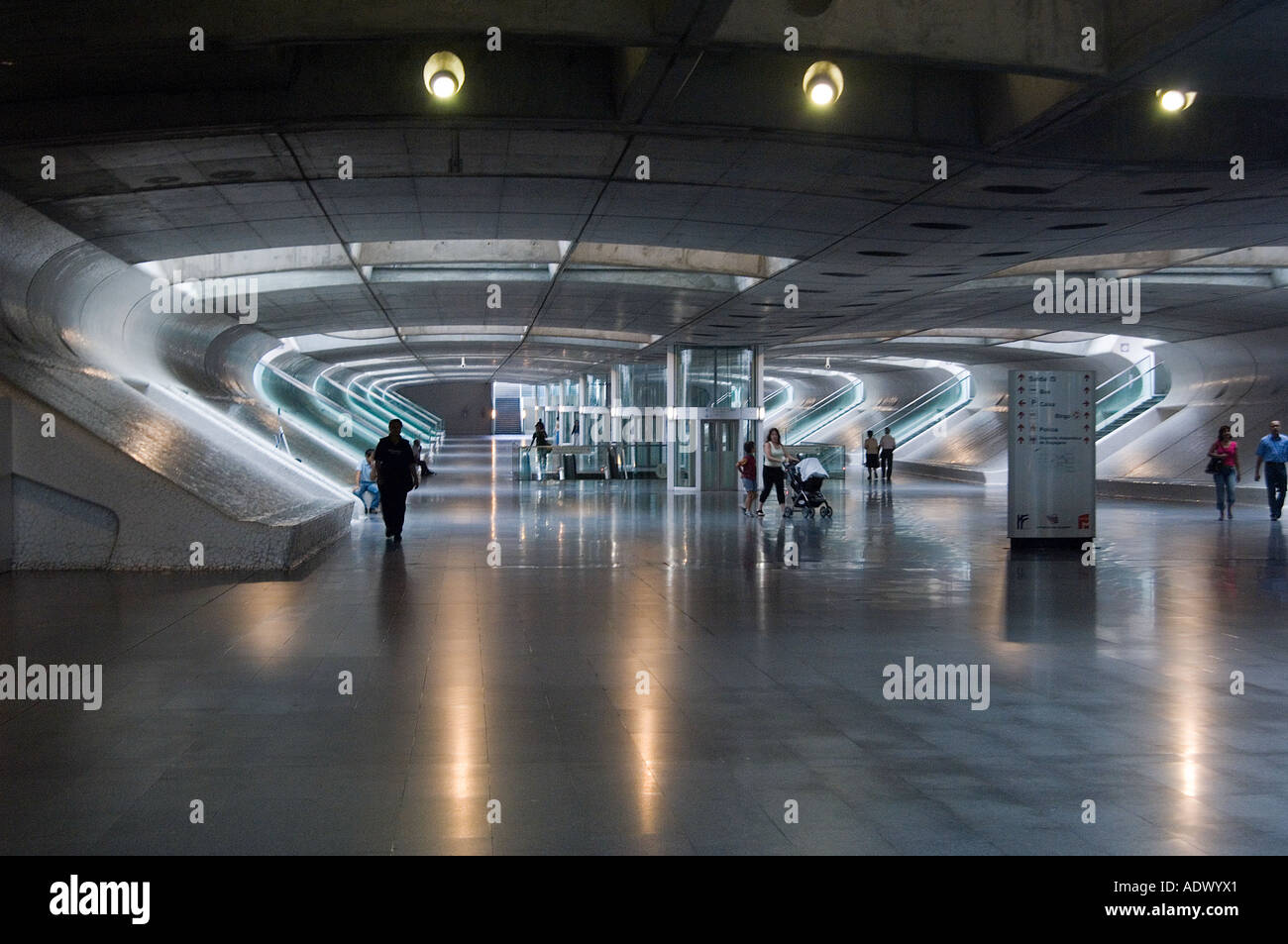 Inside the stunning Oriente train, bus and subway station, Lisbon ...