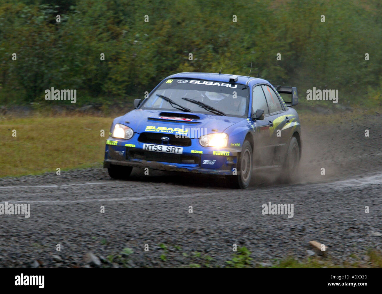 WALES RALLY GB 04 RHEOLA SPECIAL STAGE AT WALTERS ARENA NR GLYN NEATH ...