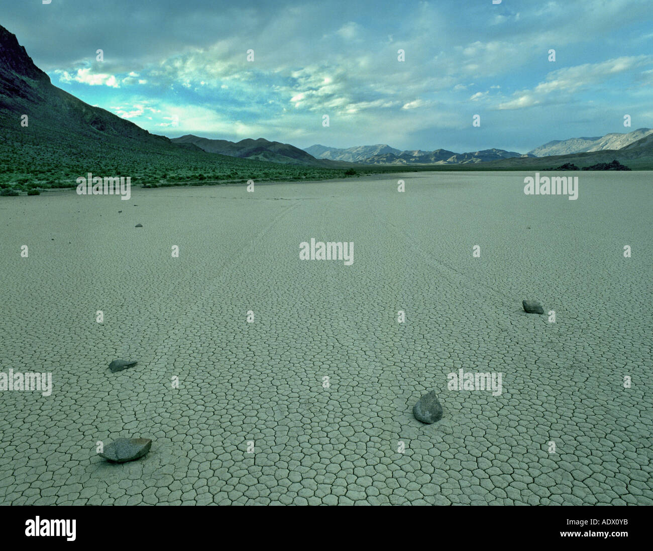 Death Valley Racetrack moving rocks sliding rocks Stock Photo - Alamy