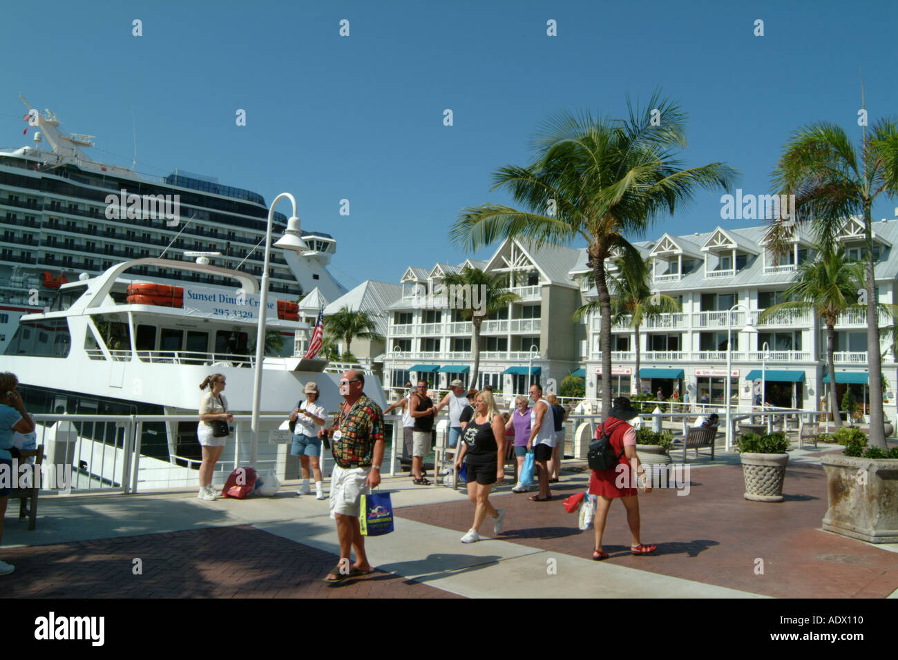 Carnival Miracle Cruise Ship quayside Key West o The Keys Florida USA ...