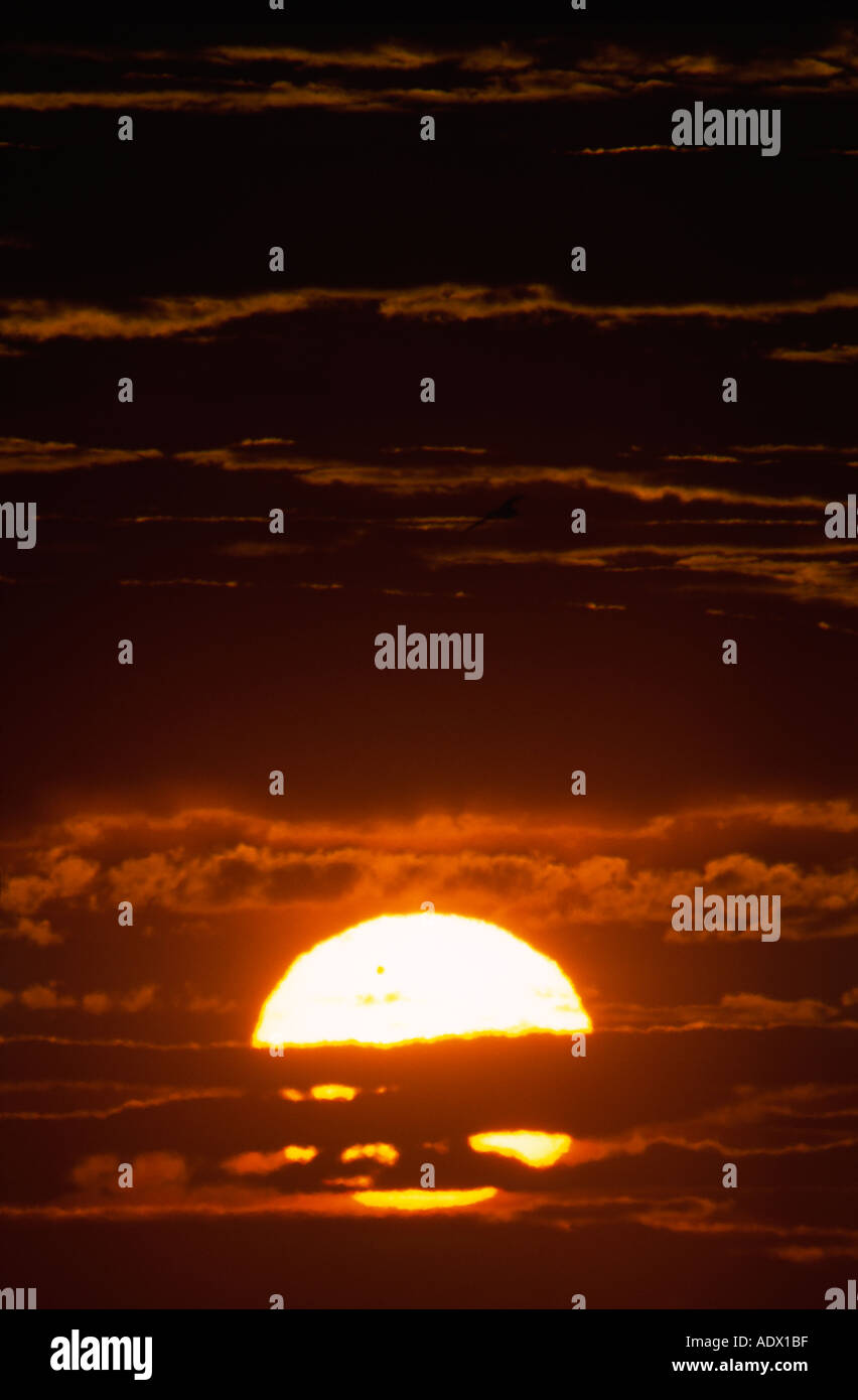 Big sun and clouds Stock Photo - Alamy
