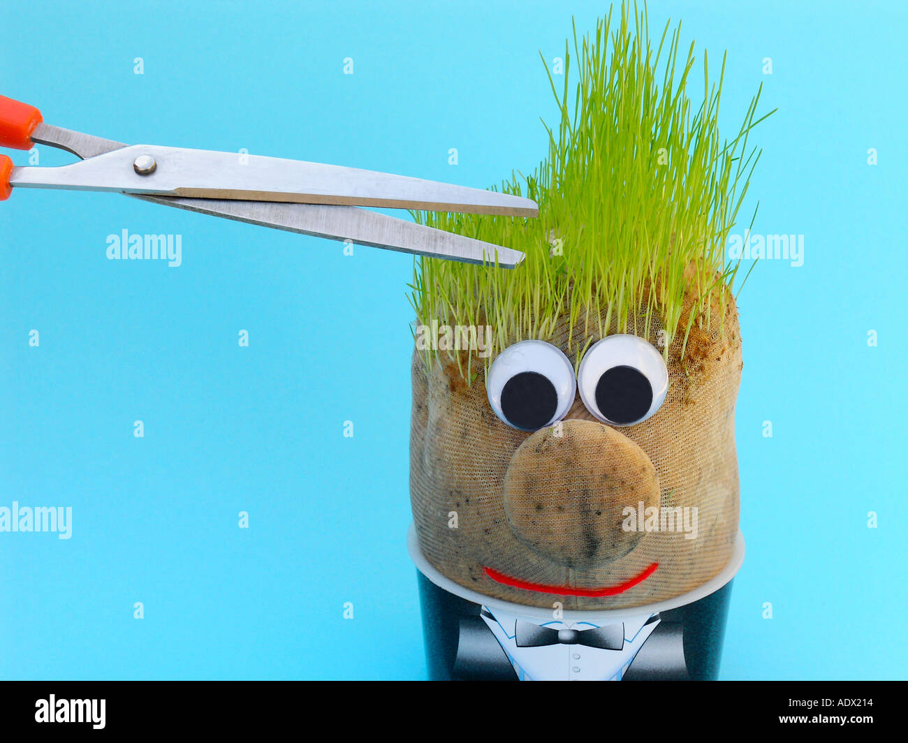 Children cutting grass hi-res stock photography and images - Alamy
