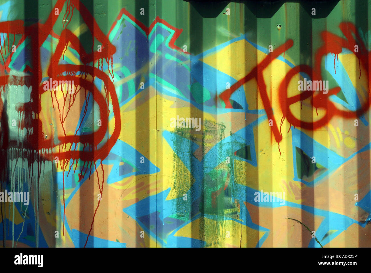 Graffiti is street art spray painting Stock Photo - Alamy