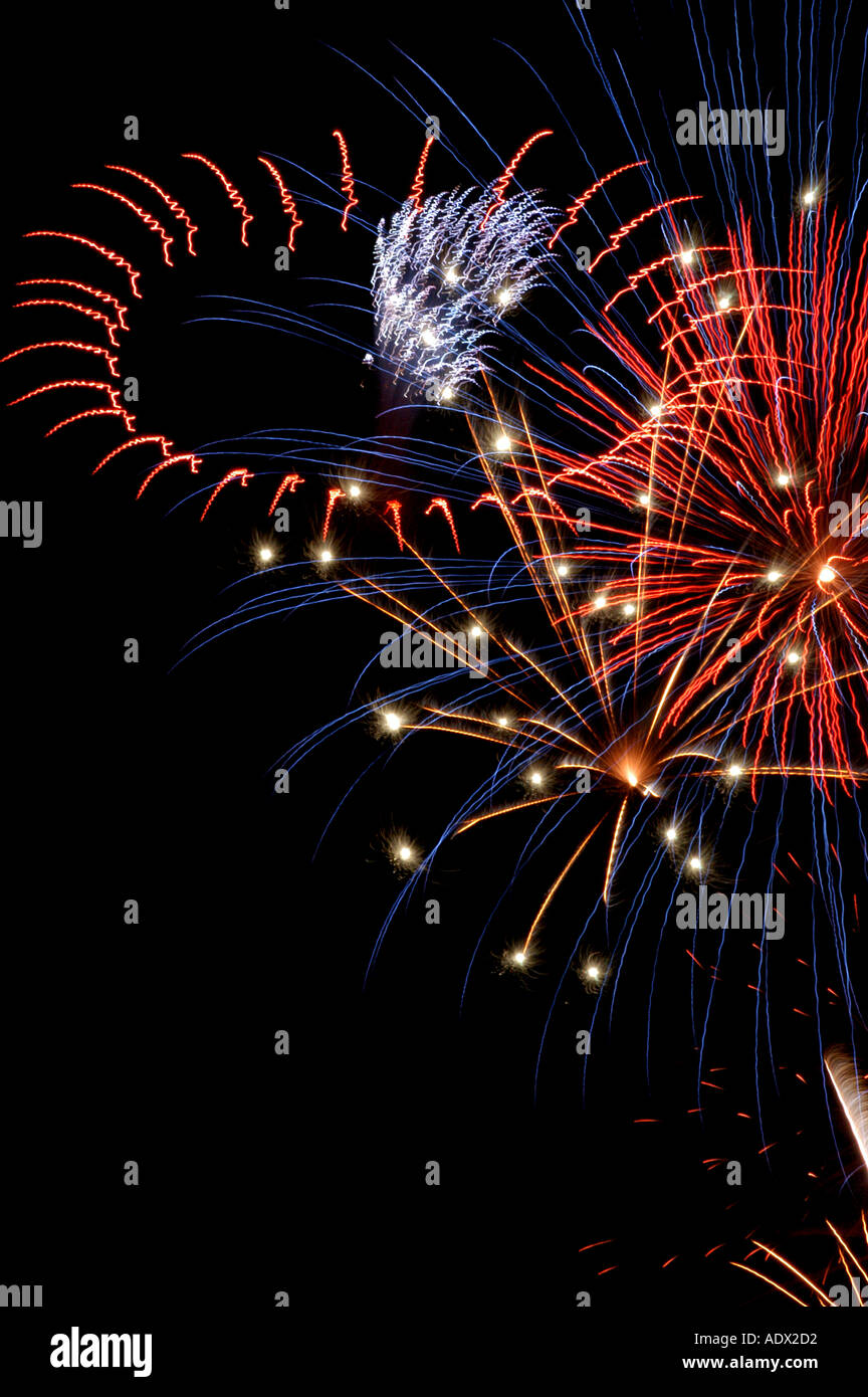 Fire Works Stock Photo - Alamy