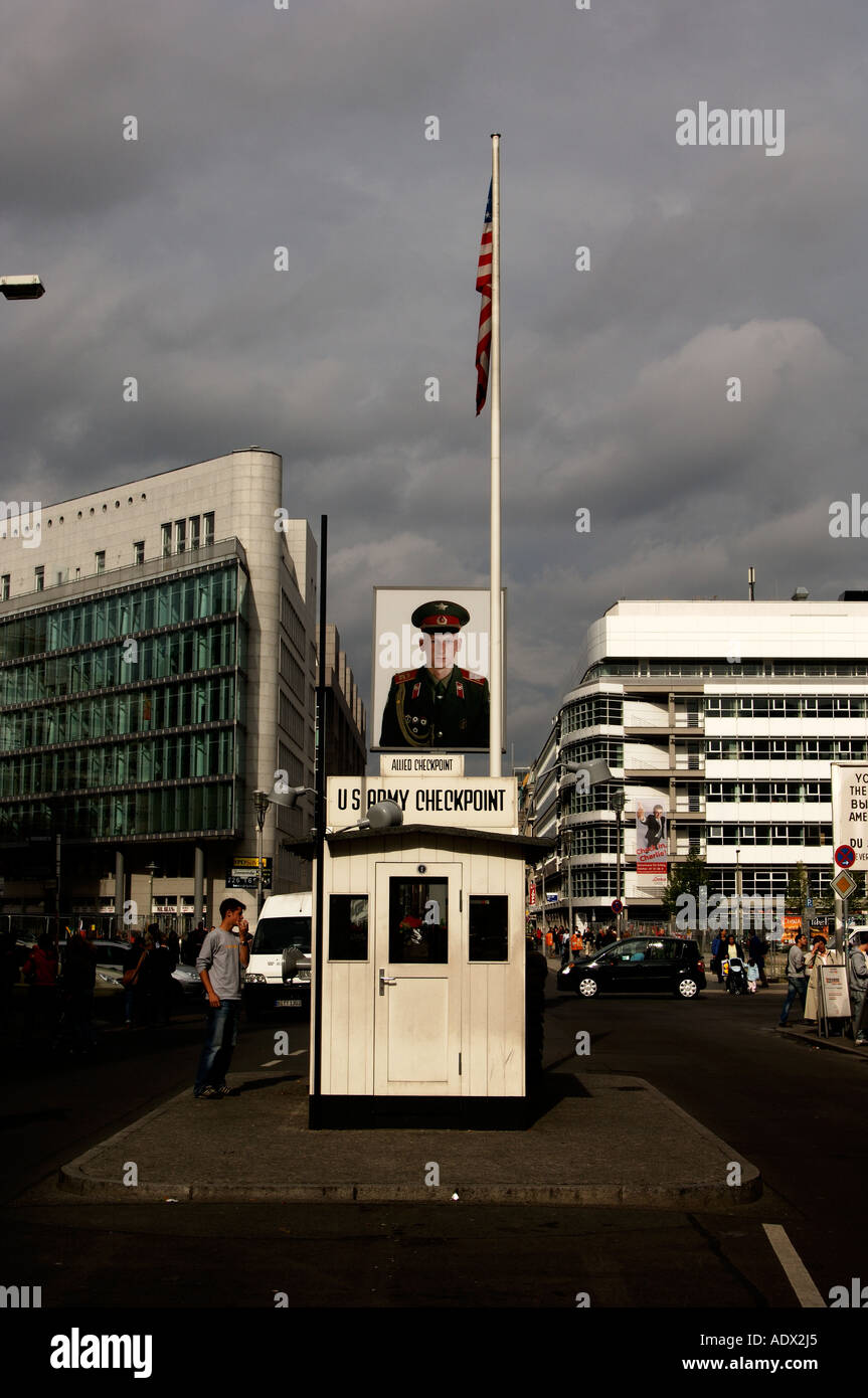 Berlin picture of Russian soldier at checkpoint Charlie in the ...