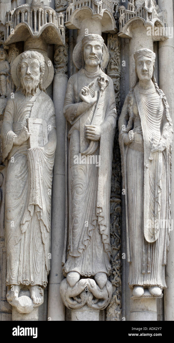 Chartres Ardeaglais Dealbha Jamb