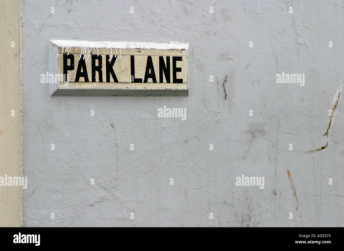 park lane road sign Stock Photo - Alamy