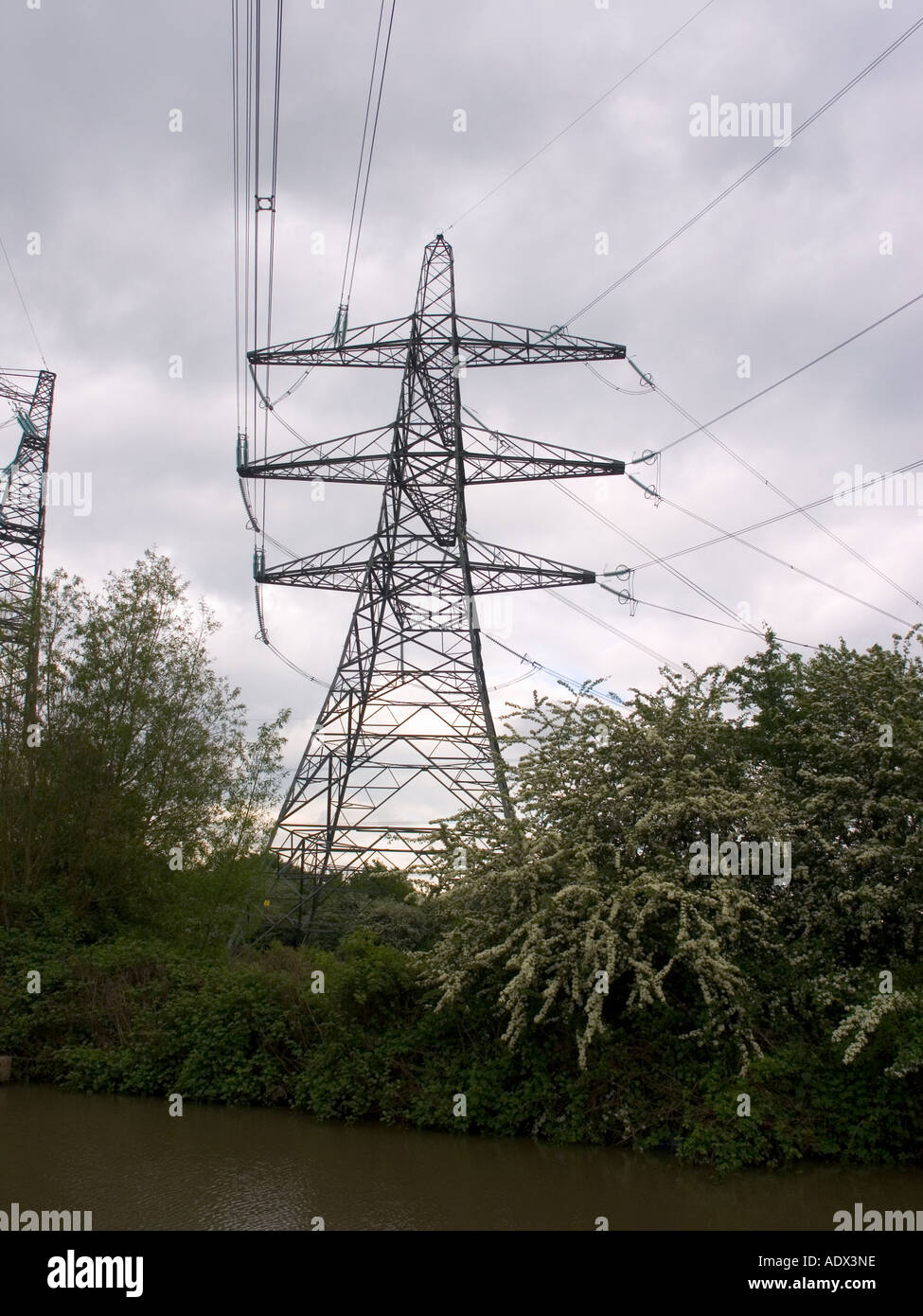 Electricity pylons in the Midlands of England Stock Photo - Alamy