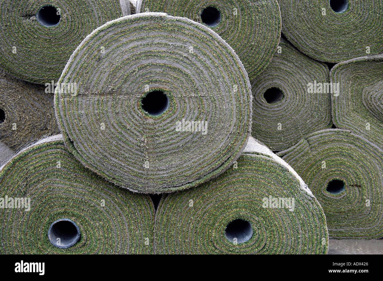 Rolls of grass Stock Photo - Alamy