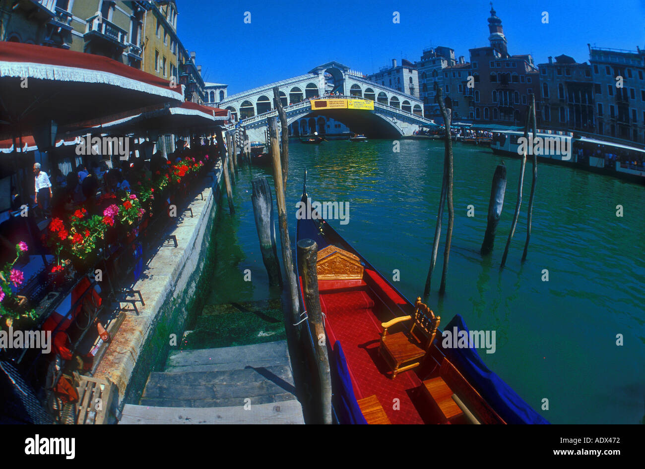 The Rialto Bridge and the Grand Canal at Venice Italy Horizontal format ...