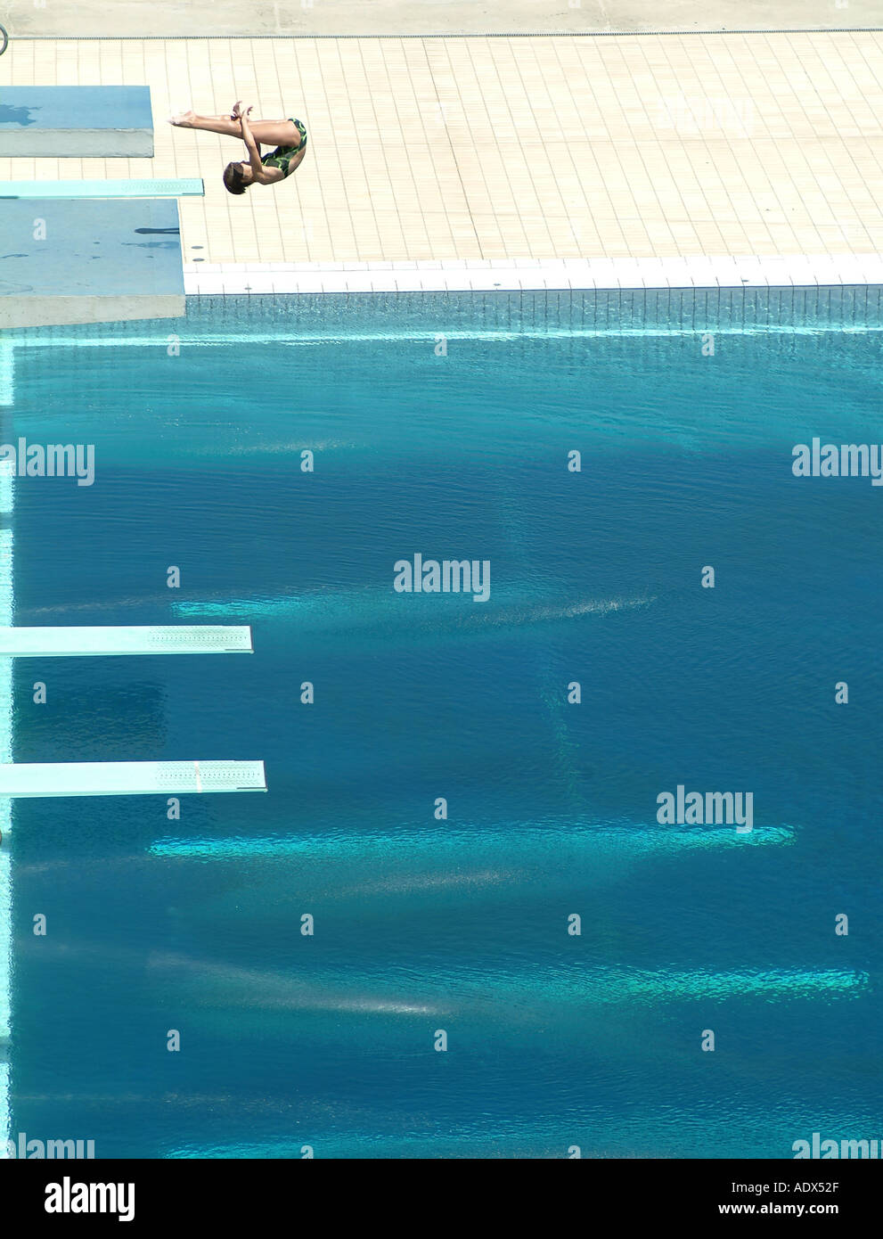 Olympic diving pool Montjuic Barcelona Spain Stock Photo - Alamy