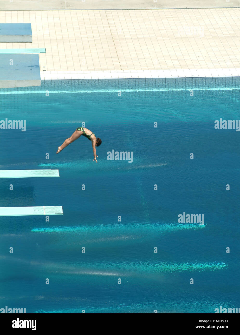 Olympic diving pool Montjuic Barcelona Spain Stock Photo - Alamy