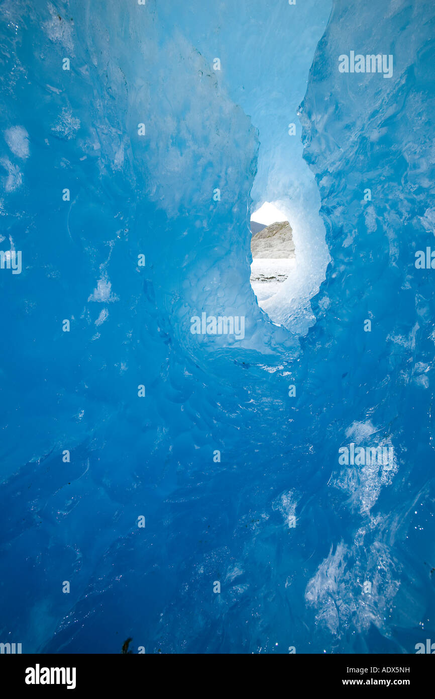 ice cave in the Glacier Juneau USA Alaska Stock Photo - Alamy